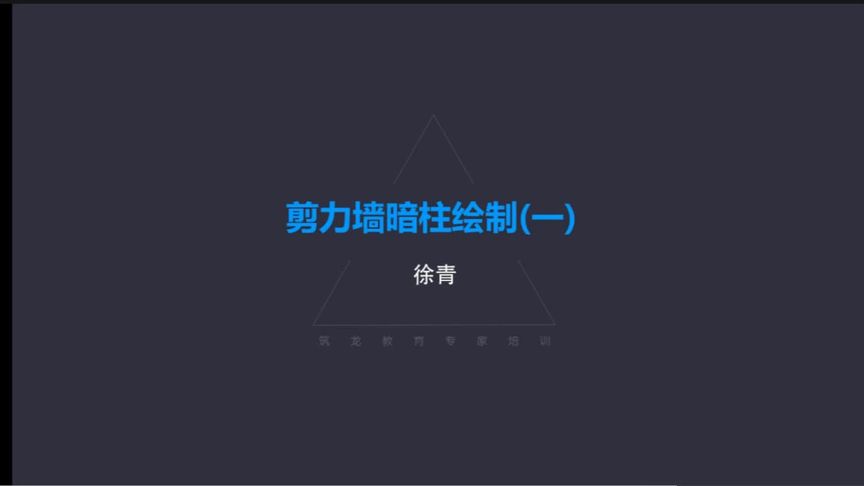 064-剪力墙暗柱绘制