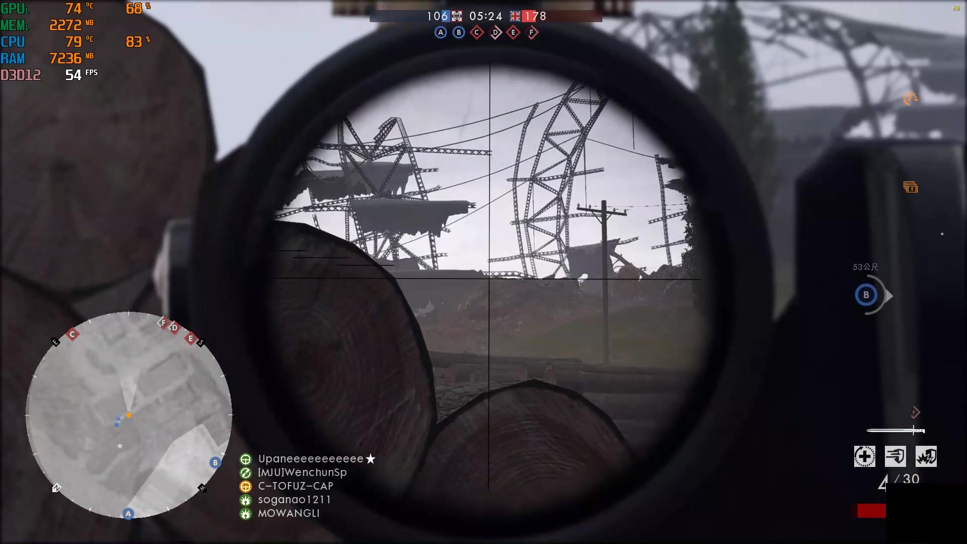 【硬件检测】GTX1050TI在《战地1》中的表现