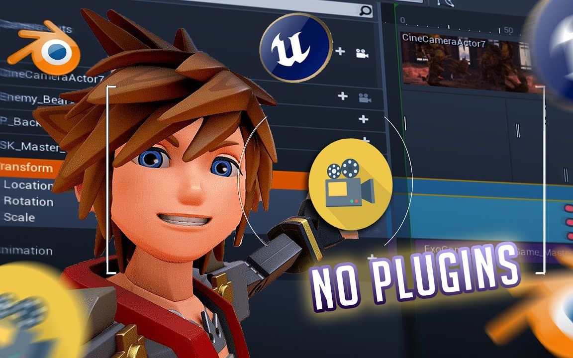 【中文配音】 Blender 导出相机动画到UE5 教程中文配音入门-blender...