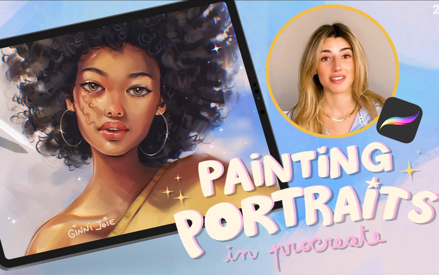 【会员课程】【中英双字】【21 Draw】Ginevra Grigolo 在 Procreate ...