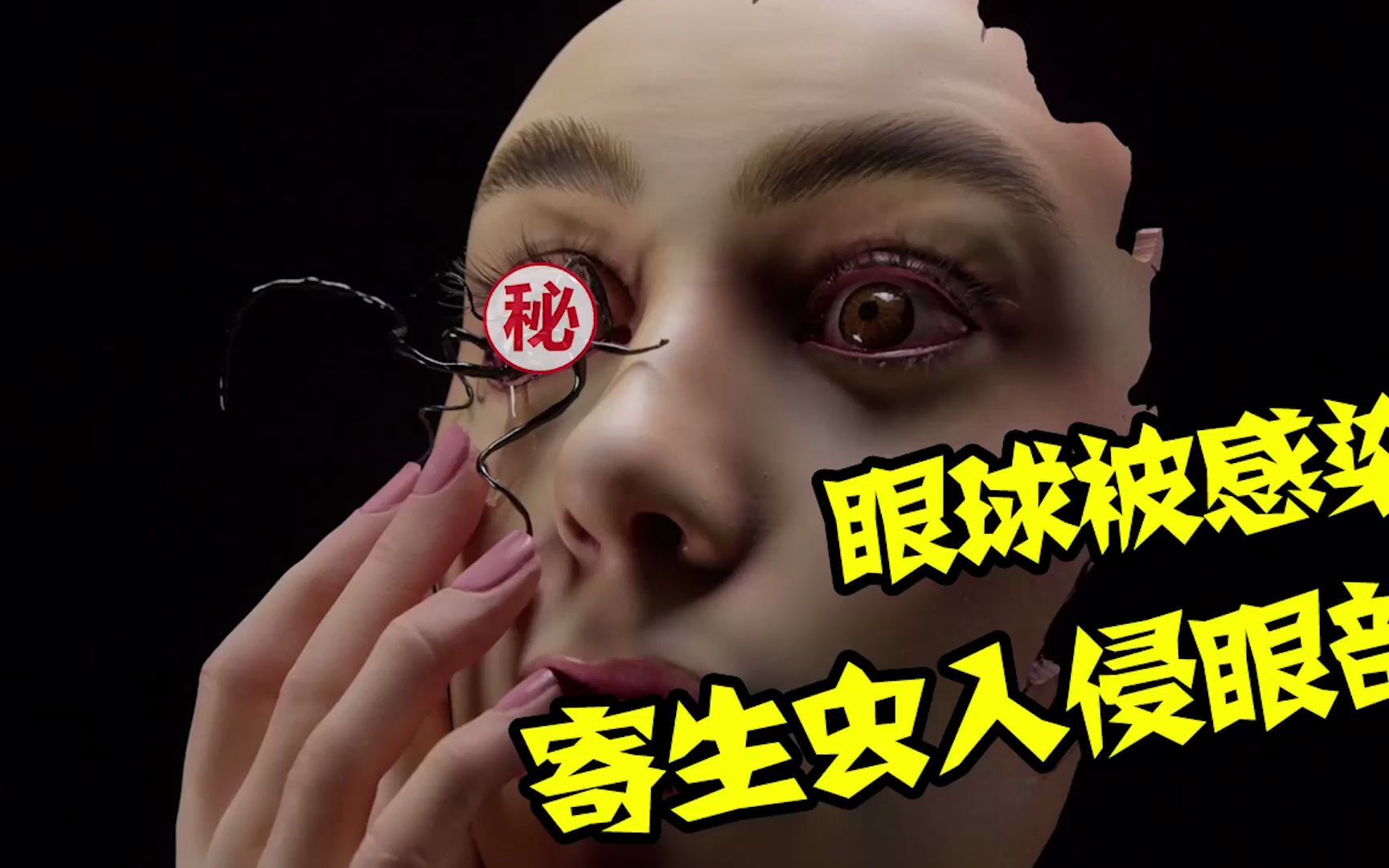 模型:右眼意外感染细菌~却不料被寄生虫钻了空子!