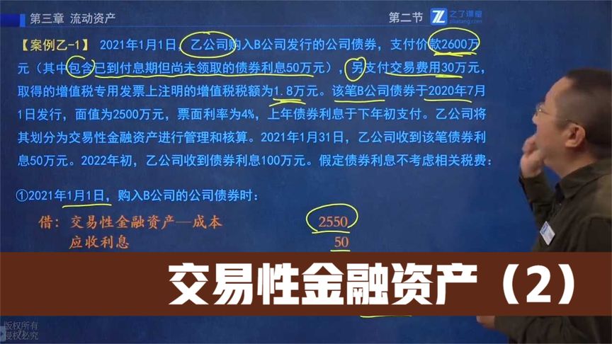 2022新大纲《初级会计实务》精讲:0302交易性金融资产(2)