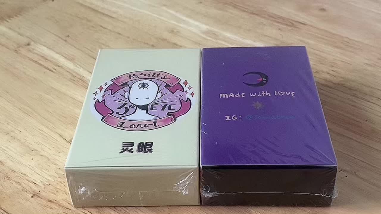新塔罗牌开箱:灵眼塔罗/彩虹卡塔罗#塔罗牌,情感疗愈#塔罗牌预测未来...