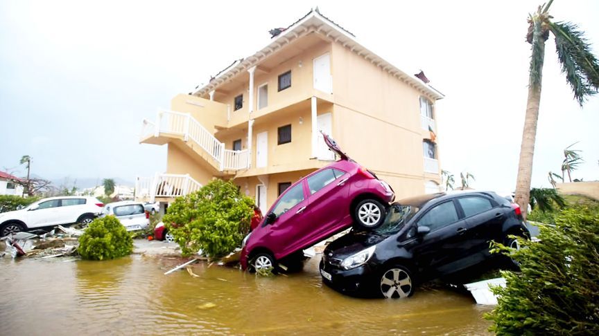 一组被狂风暴雨袭击过的震撼图片,摧毁前后对比!