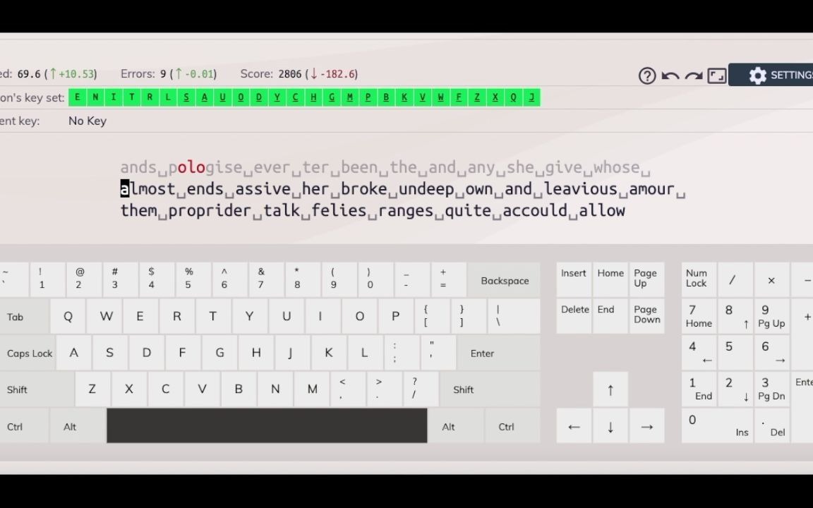 用keybr.com练习打字,坚持两个月实现盲打!