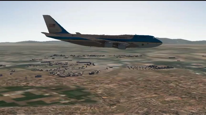 真实飞行模拟器空军一号降落北京机场全过程