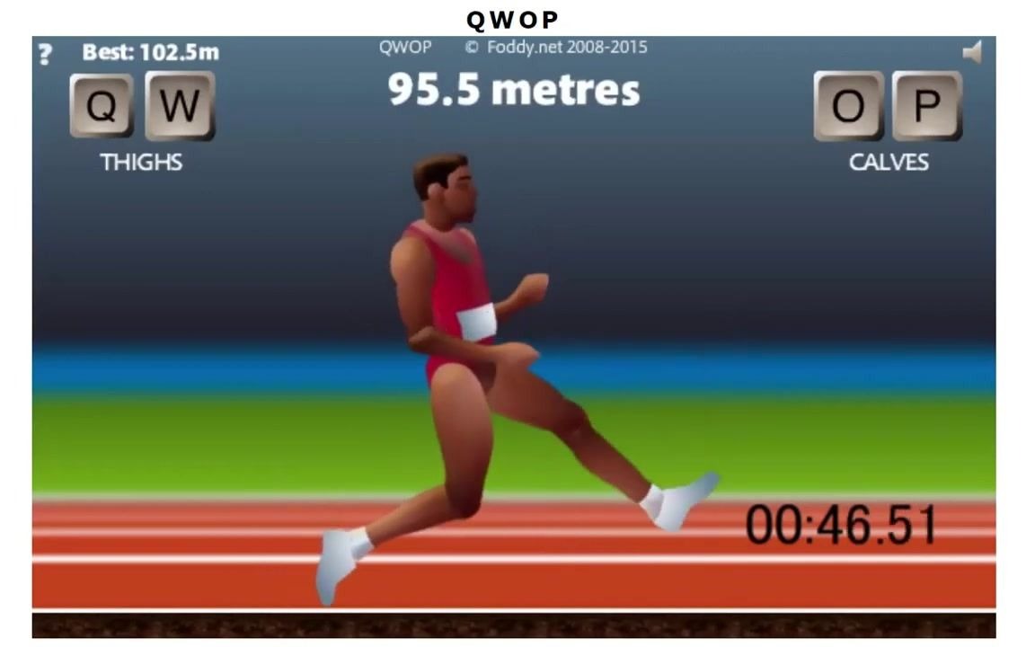 又一神人打破QWOP百米世界记录:48.34秒!