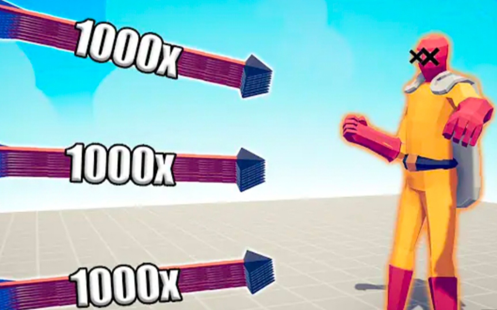 1000倍强大的弓箭手vs每一个单位-全面战争模拟器