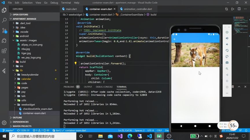 fllutter淡入淡出动画