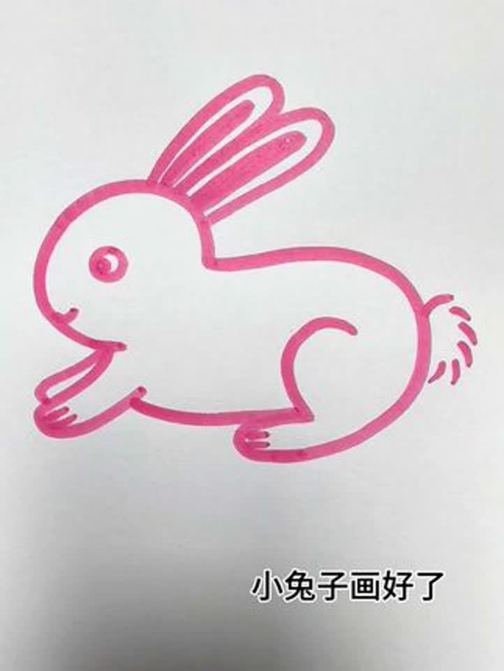 用数字3画小兔子#小兔子简笔画#数字创意简笔画