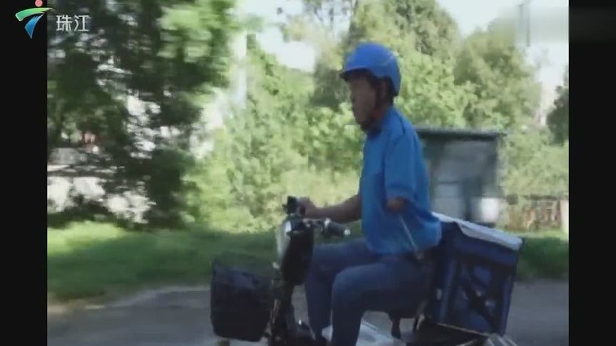 独臂骑手送餐员 自强不息逆袭人生