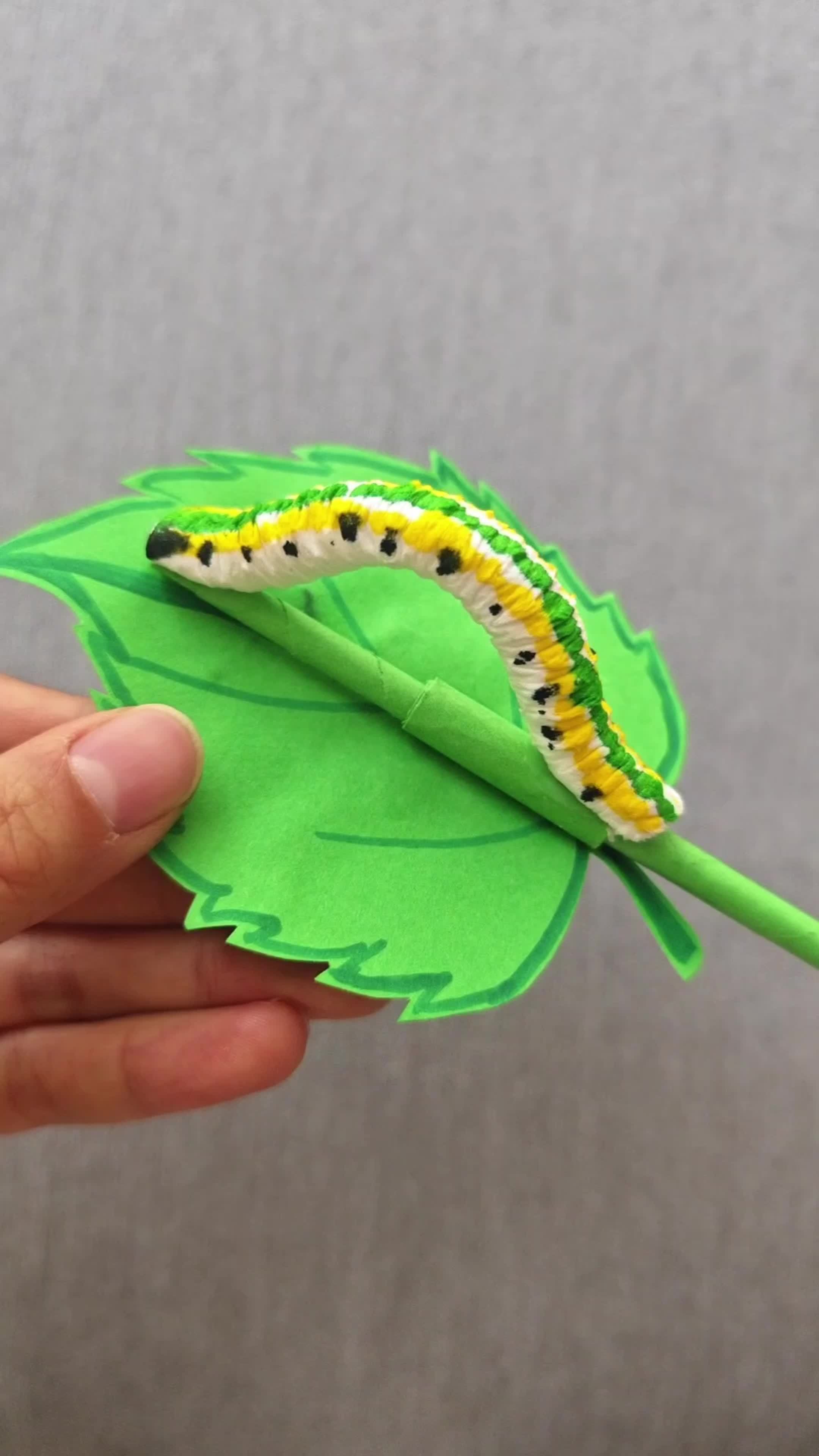 春天做个可爱的蚕宝宝吧