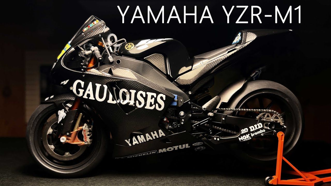 雅马哈YZR-M1 04 田宫 1/12 摩托车模型制作完整过程