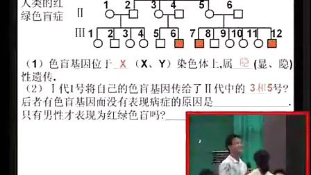 2-2-3 伴性遗传--整节课例_高中生物广东名师课堂教学展示视频