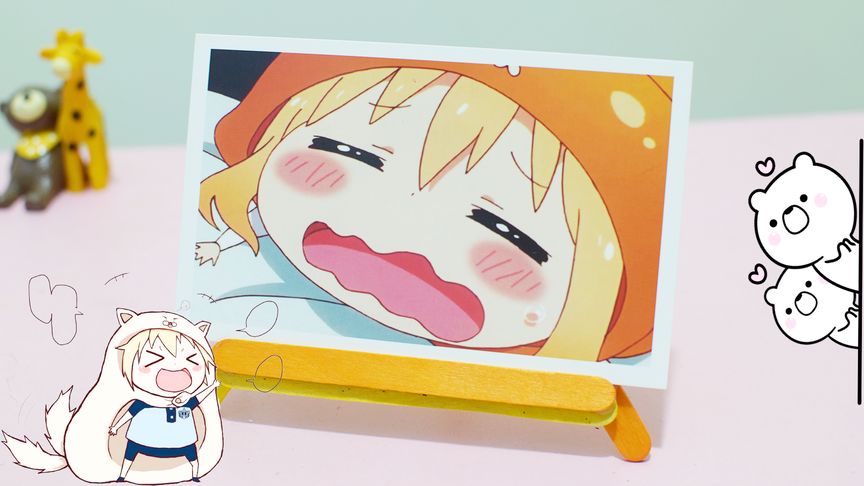 手工为干物妹小埋制作代表色照片架!制作简单,萌萌哒小摆件