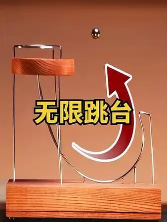 有趣的科学实验:小球不断在跳台重复跳跃,难道是永动机?