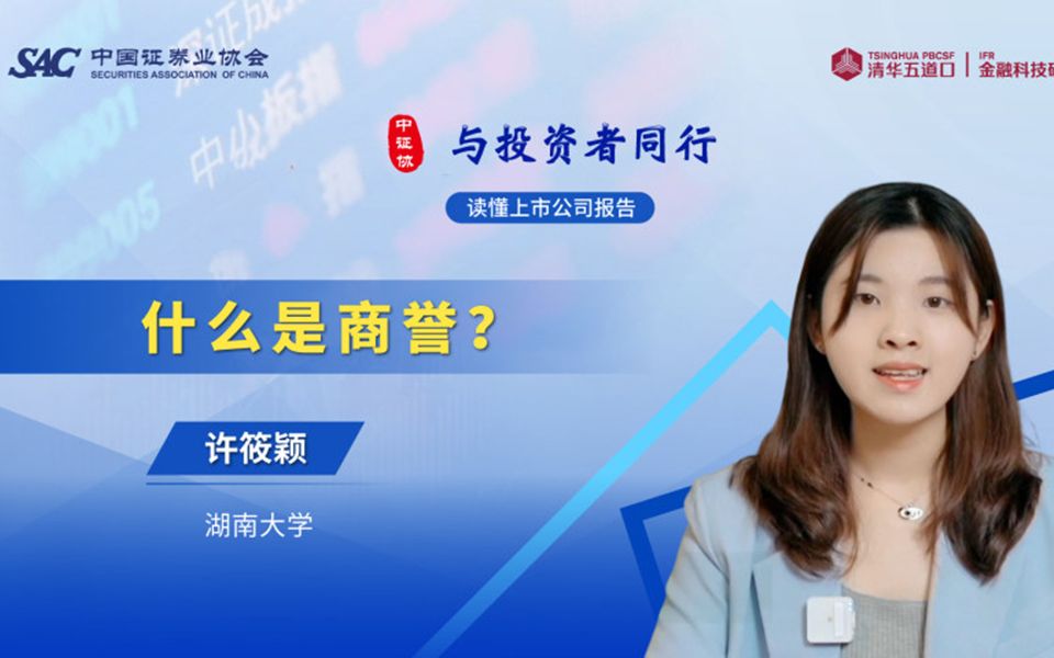 什么是商誉?——与投资者同行|读懂上市公司报告02