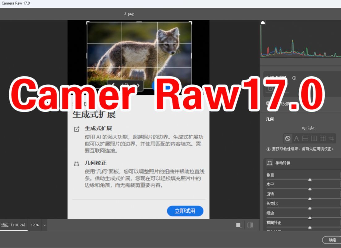 Camera Raw17.0滤镜分享,PS滤镜新增AI配置文件Adaptive预设,AI扩展...