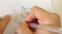 教你画卡通简笔画.小猫
