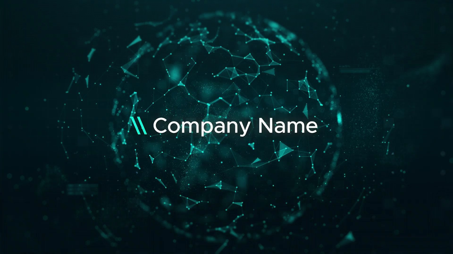 AE模板-网络高科技连接