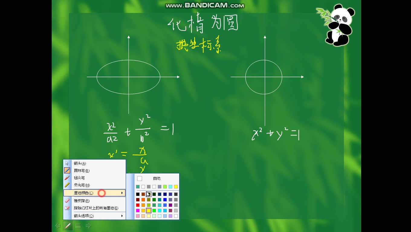 【高中数学竞赛】仿射变换是什么?化椭为圆中面积问题。