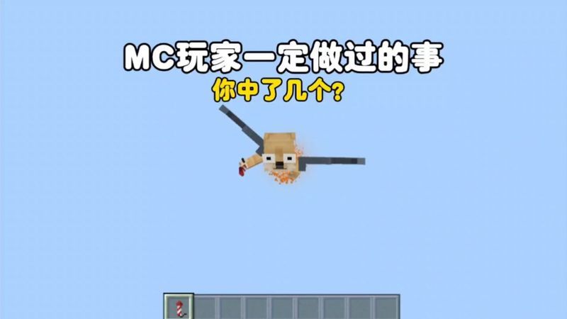 我的世界:MC玩家一定做过的事,你中了几个
