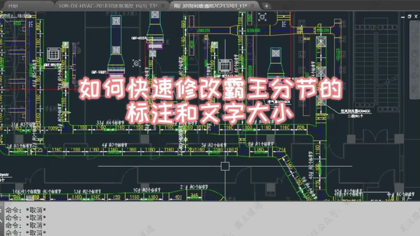 CAD如何批量快速修改霸王分节产生的文字和标注大小
