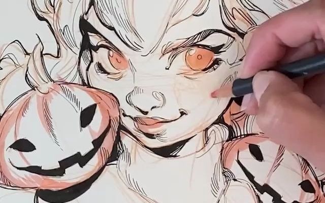 【绘画过程】果然看别人画画是最简单的学习方式了