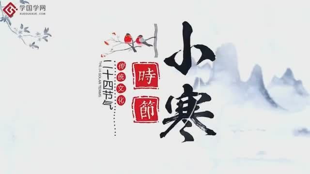 中国传统24节气之小寒 国学教育系列 传统文化传承
