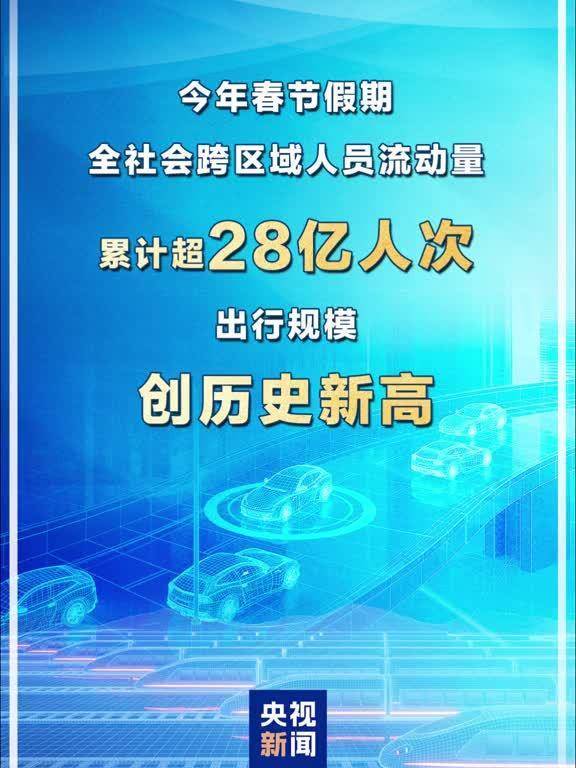 规模创历史新高!今年春节假期超28亿人次跨区域出行