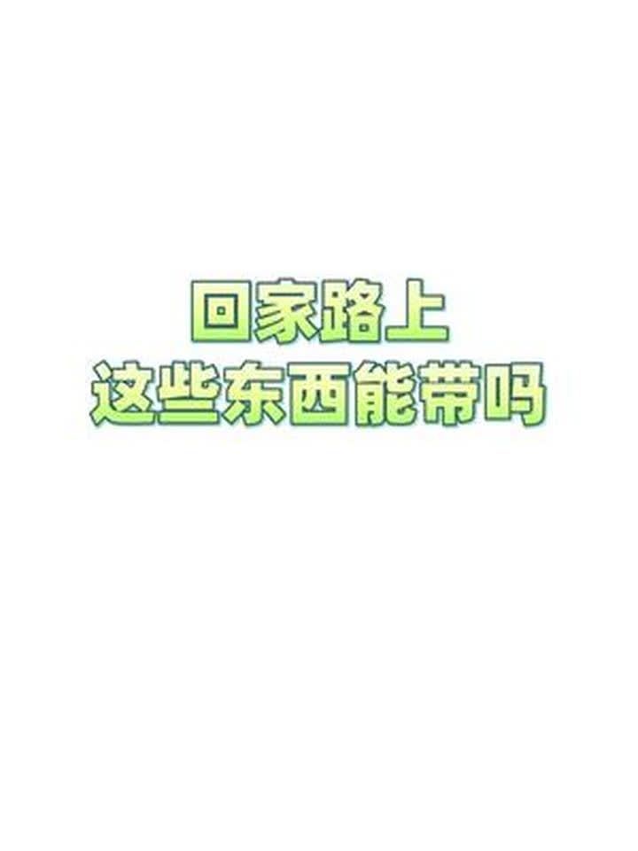 ...带在身边,回家路上更安全!#违禁品 #防疫用品 #春运 #健康防护指南