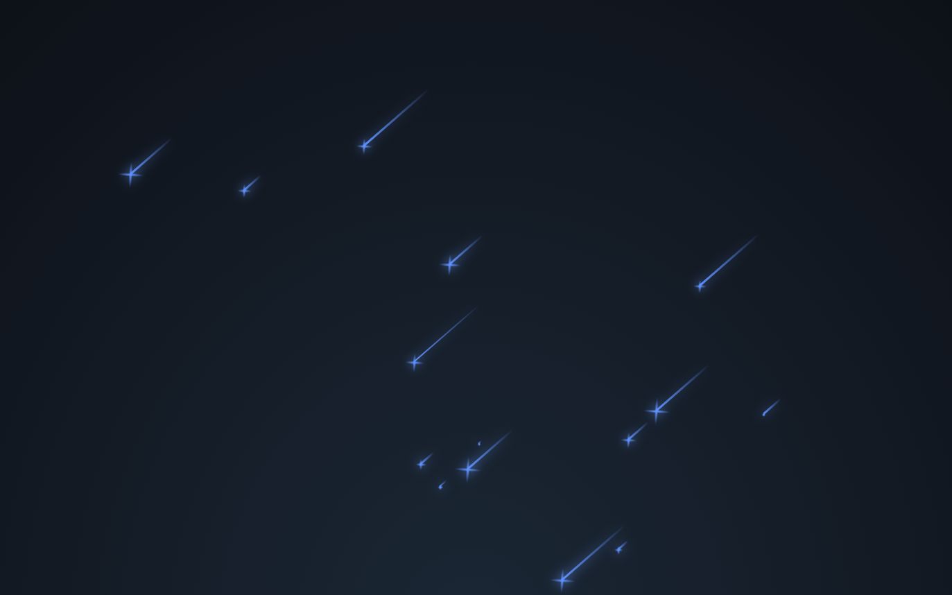 分享一个好看的CSS3流星雨动态背景效果