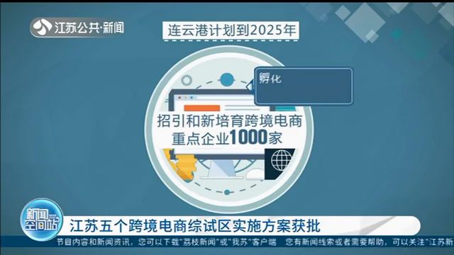 江苏五个跨境电商综试区实施方案获批,涵盖这些内容!