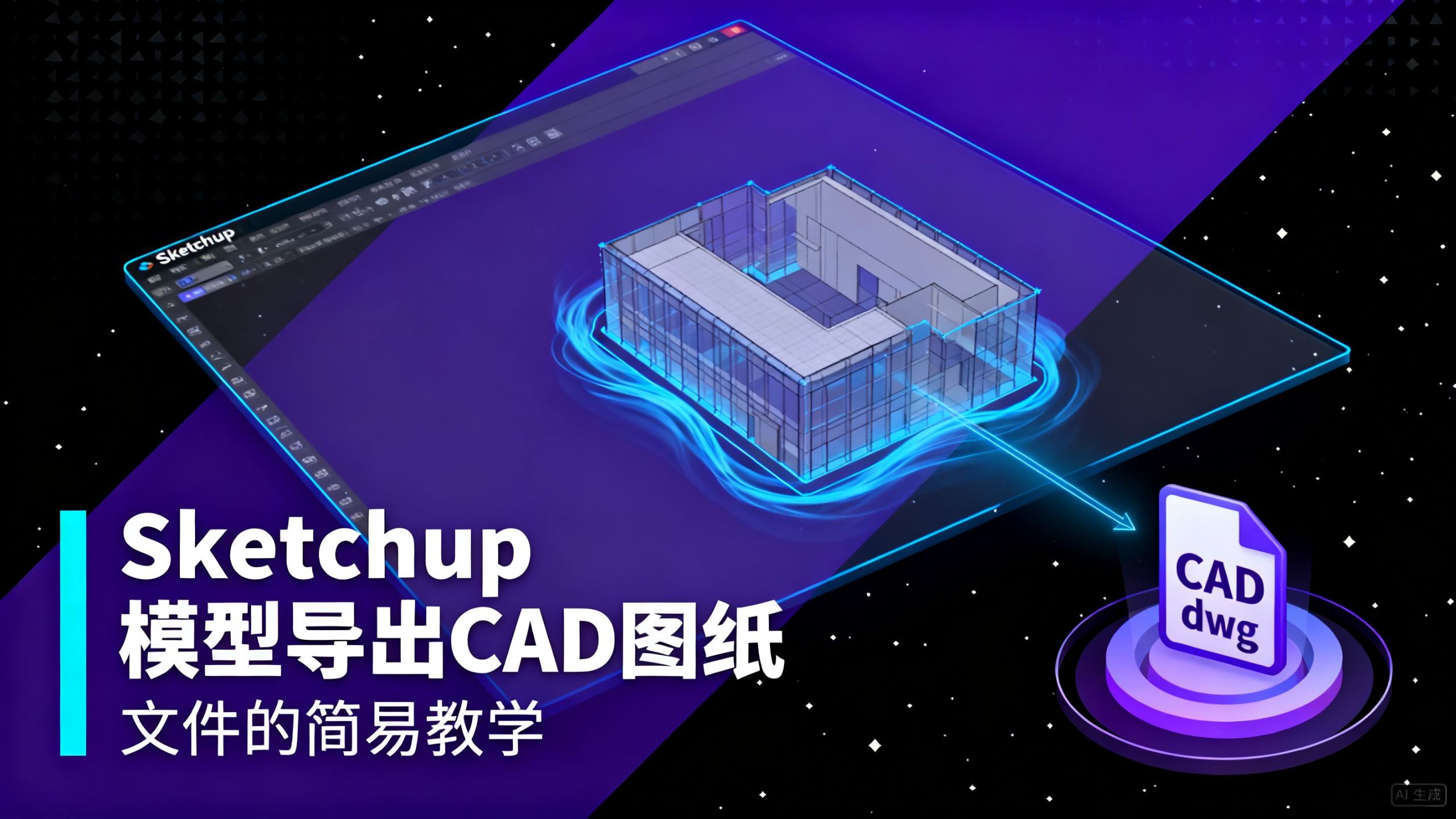 SU导出CAD图纸教学