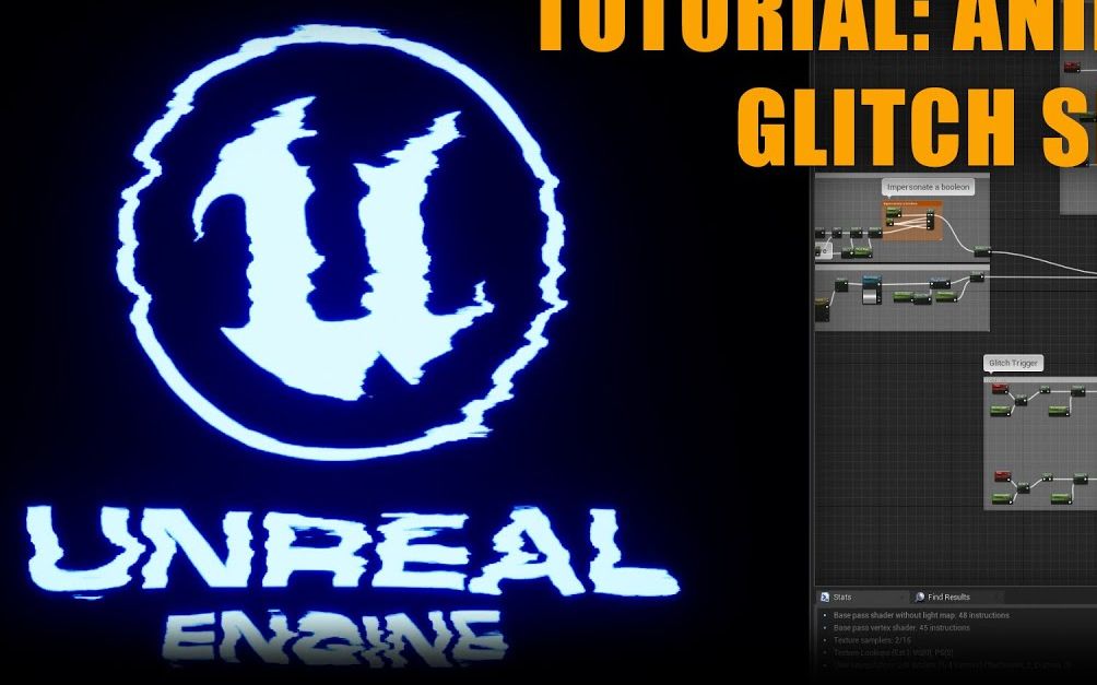 虚幻引擎5!制作动画故障效果!