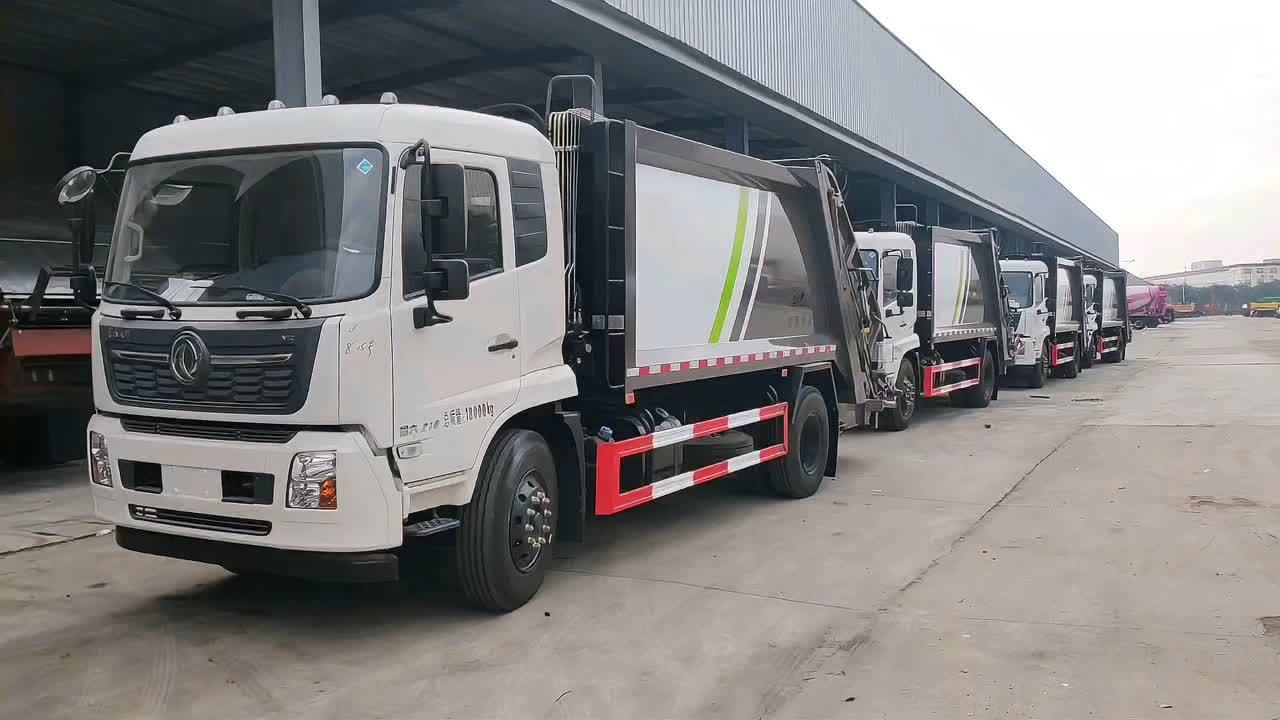 东风天锦14方压缩垃圾车
