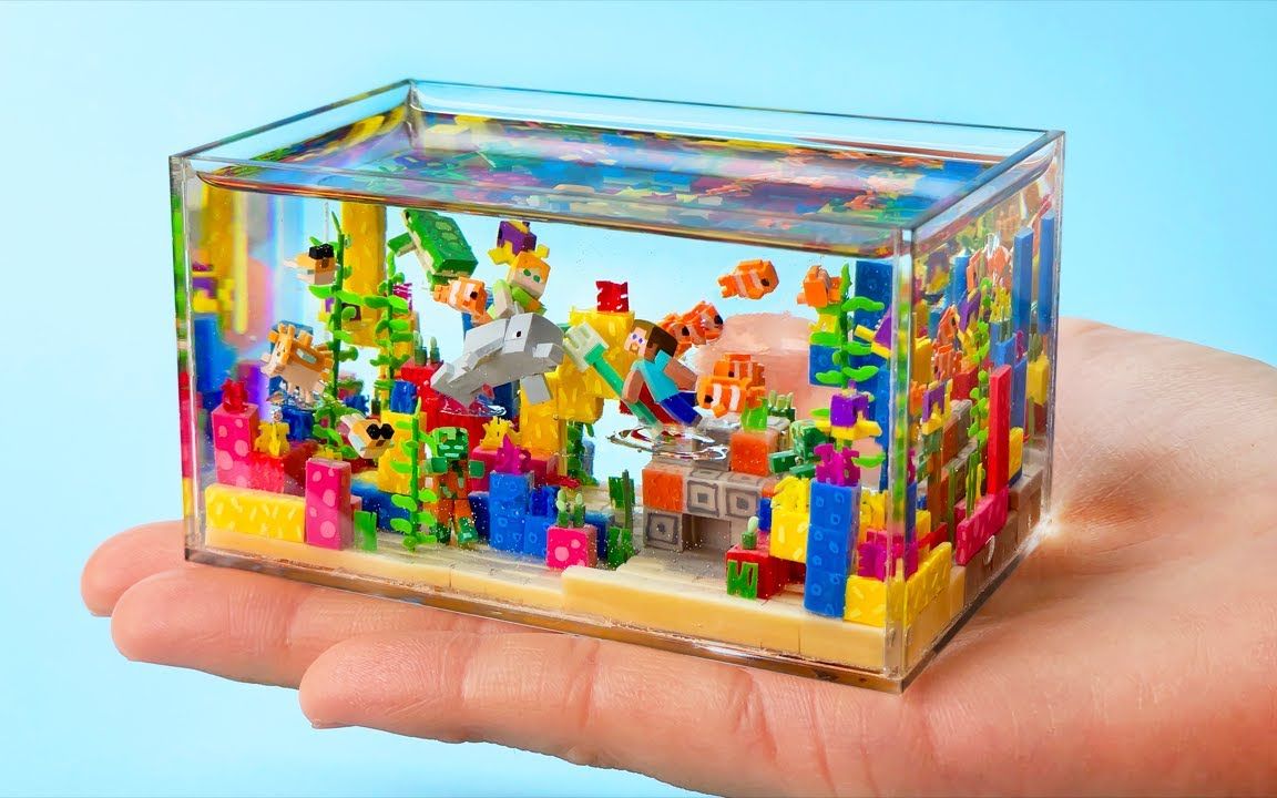 【Minecraft】制作我的世界微型水族馆:暖水海洋(WUZU Clay)