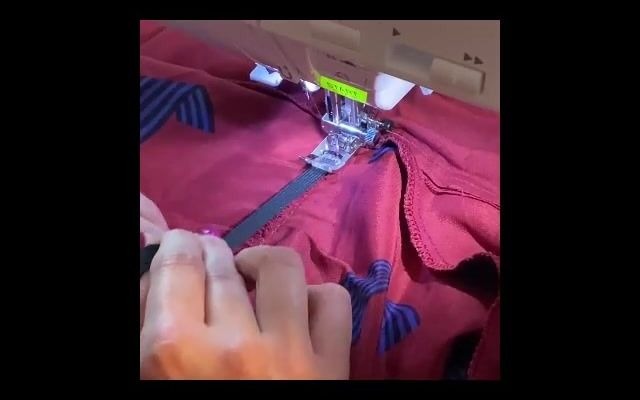 如何用线迹更换松紧带?