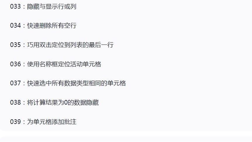 第1章 Excel的基础操作技巧(33-36)
