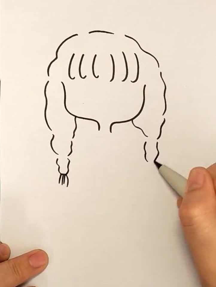 可爱女孩简笔画~精彩好玩视频