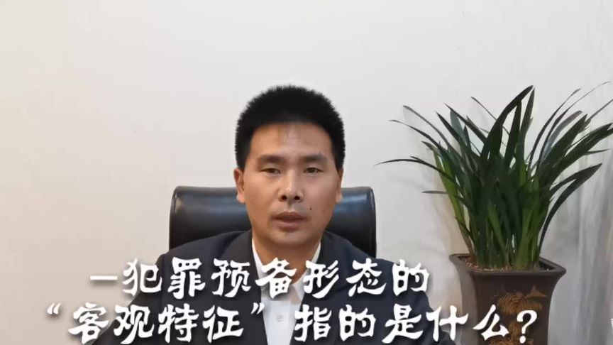犯罪预备形态的“客观特征”是指什么?