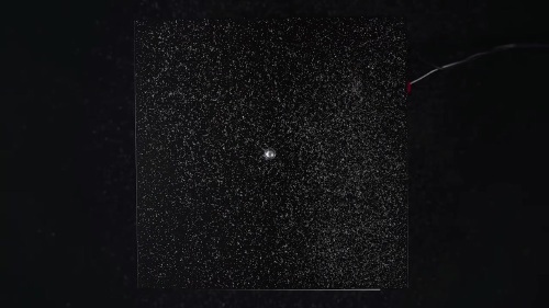 振动器面板上撒盐后,意想不到的图案竟然悄然浮现,让人惊叹不已!