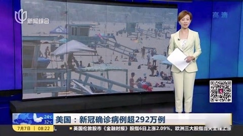 美国:新冠确诊病例超292万例