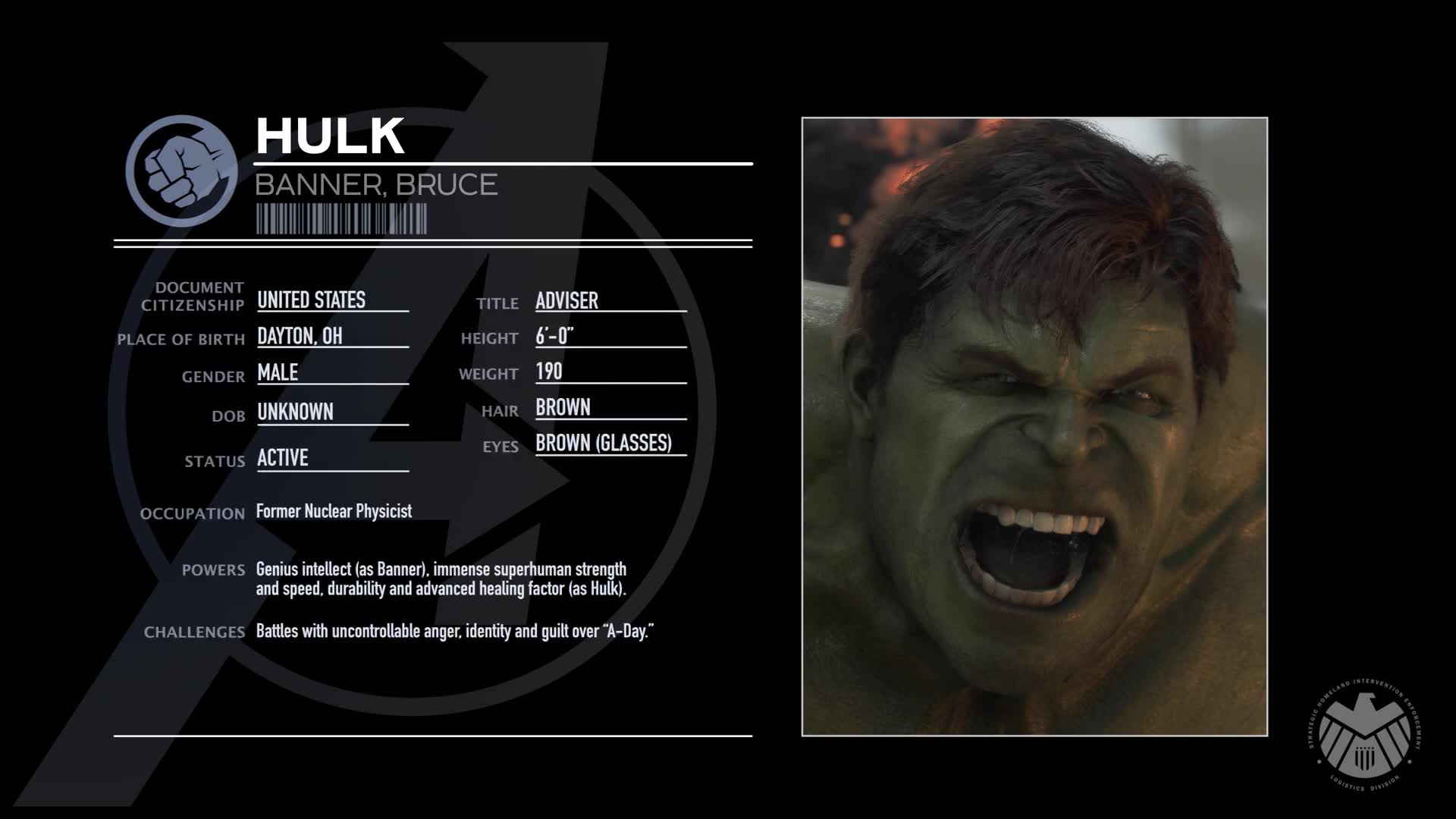 《漫威复仇者联盟》角色简介:绿巨人