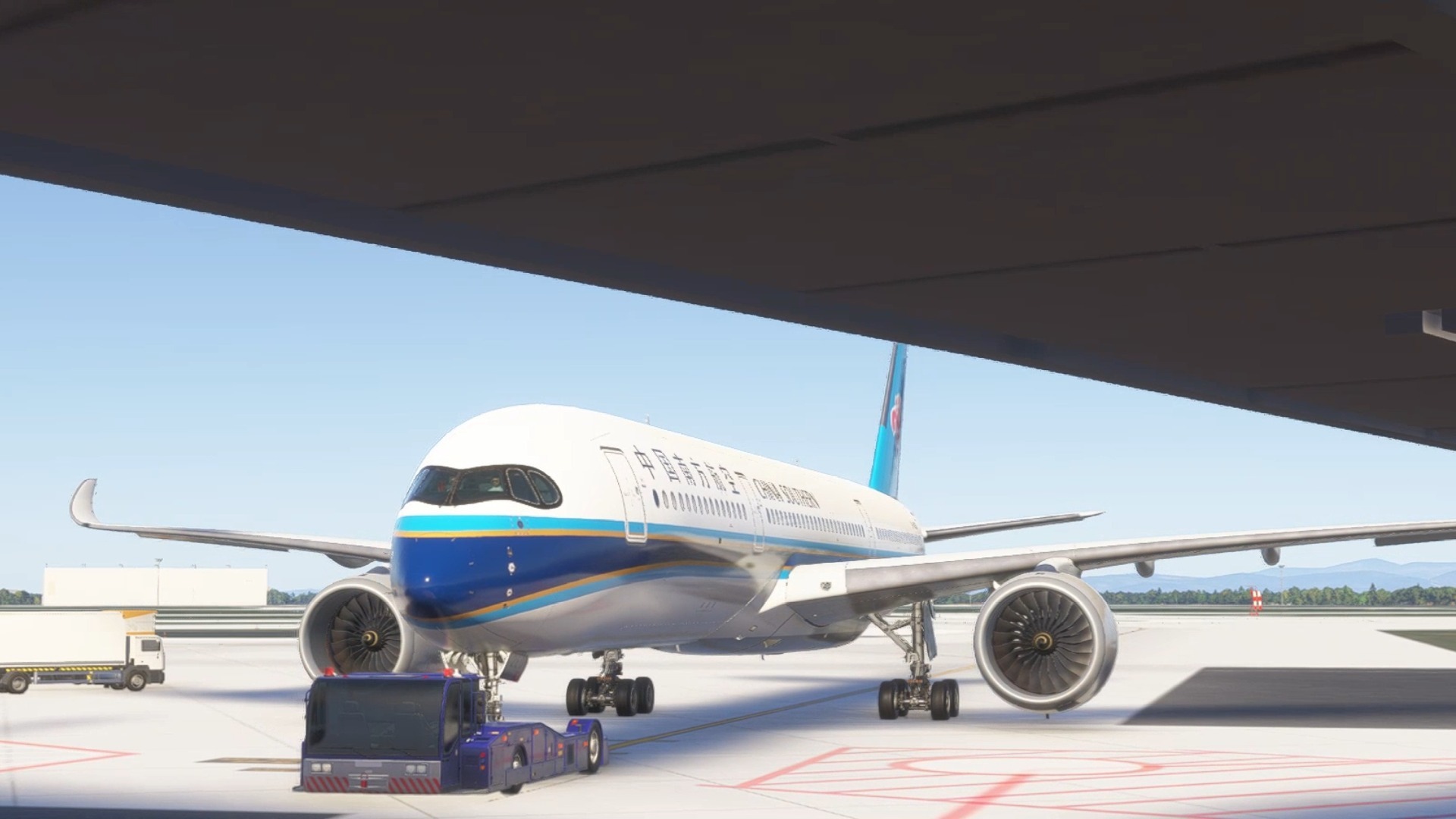 我制作的虚拟南航A350宣传片_模拟飞行