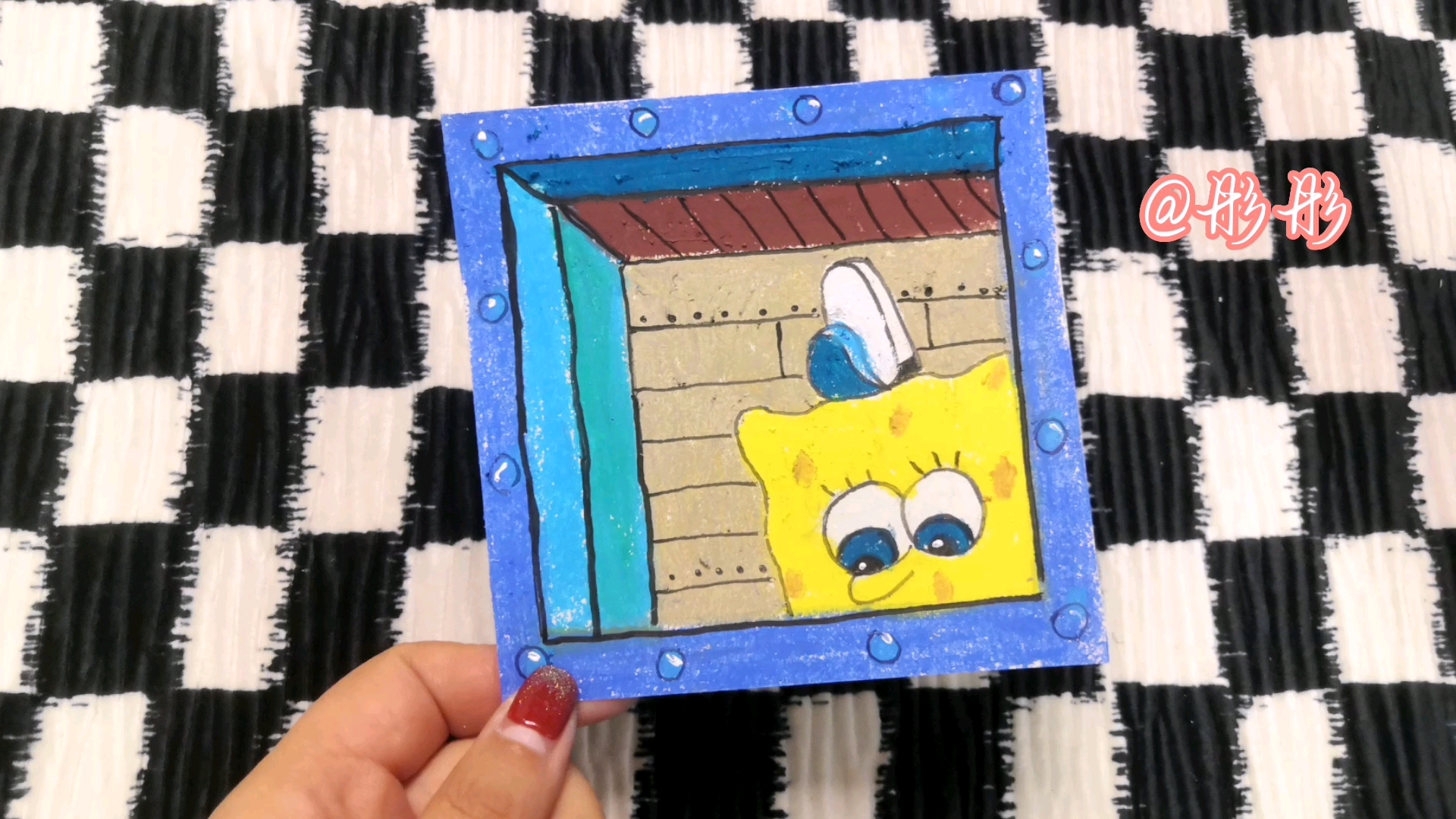 励志画完海绵宝宝全家福--第一幅,海绵宝宝
