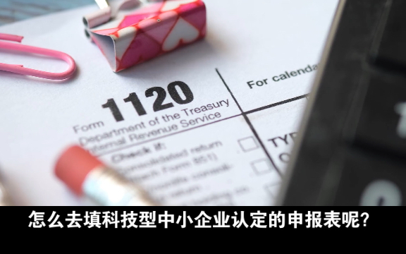 科技型中小企业认定如何填报?