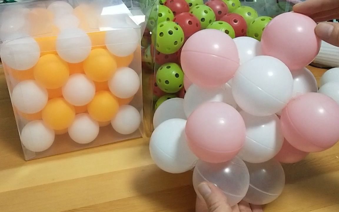 用乒乓球和海洋球做铜晶胞模型研究abc的密堆积和面心立方的关系