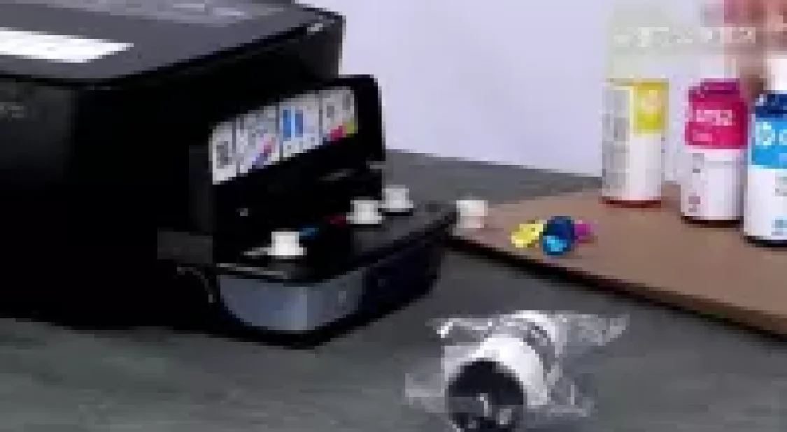 HP 5820 5810 加墨 灌魔 墨仓 打印机安装步骤_
