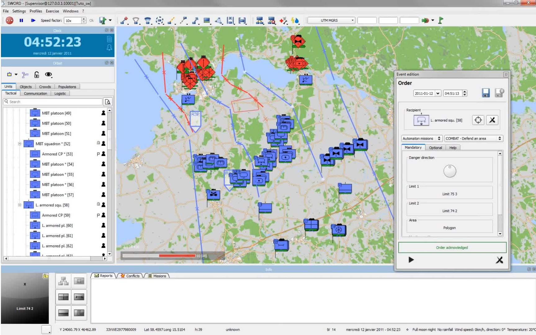 北约的兵棋推演系统JTLS(前身为北约师指挥官)和SWORD